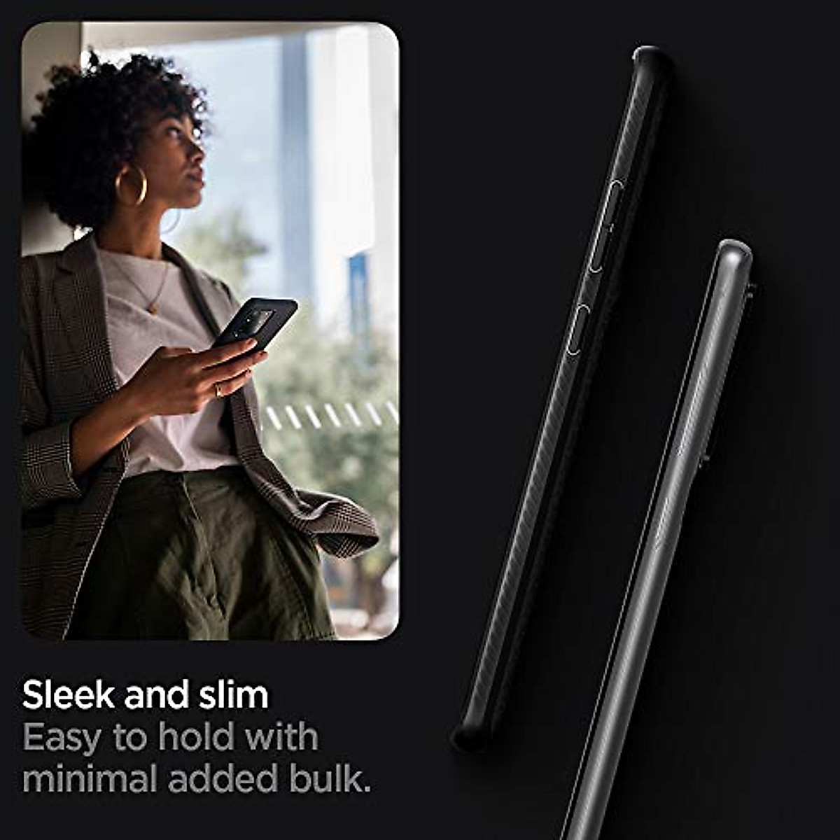 Spigen Liquid Air Armor Designed for Samsung Galaxy S20 Ultra Case/Galaxy S20 Ultra 5G Case (2020) - Matte Black