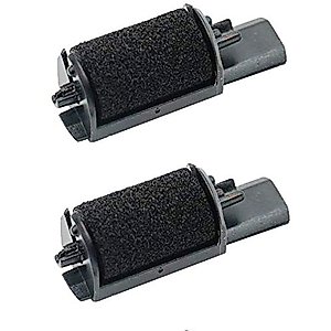 FJA Products Compatible 2 pack for Casio HR-8TE Plus and HR-8TM Plus Calculator Ink Roller, Black