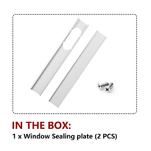 Forestchill Portable Air Conditioner Window Kit Replacement, Adjustable Window Sealing Plate, Max length 51.2 in