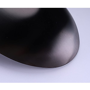 Vila KuChe Stainless Steel Spoon Rest for Kitchen Spoon Holder Counter Cooking Utensil Rest Spoon Heavy Duty Dishwasher Safe 2pcs (Black)