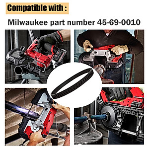 Replacement Milwaukee Pulley Tires 45-69-0010 for Milwaukee BandSaws Blade AO2807 6238N 6230 6232-6 6225 6238-20 2729-20 (2 Pack)