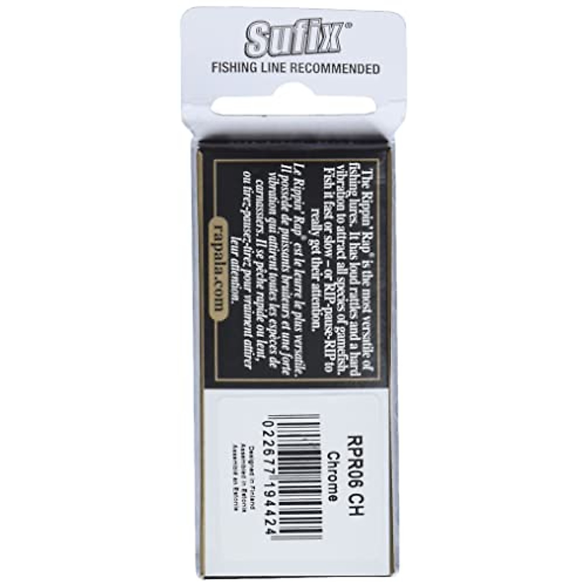 Rapala Rippin' Rap 06 Fishing lure, 2.5-Inch, Chrome, Firetiger