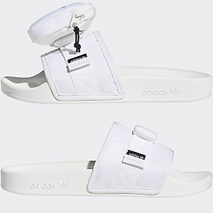 adidas Originals adilette White/White/Black 8 B (M)