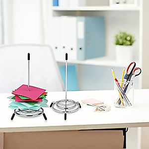 4PCS Check Spindle, Receipt Holder Spike, Stainless Steel Bill Fork, Memo Holder Spike