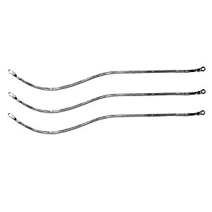 20" x 1/4" Braided Ground Straps (1/4" Ring to 1/4" Ring)-3pcs | Made in USA