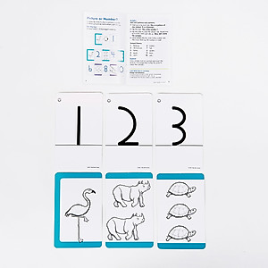 Learning Without Tears 1-2-3 Touch & Flip Sensory Cards- Get Set for School Series- Pre-K and Transitional Kindergarten Manipulative- Tracing, Counting, Sequencing, Math Skills - School or Home Use