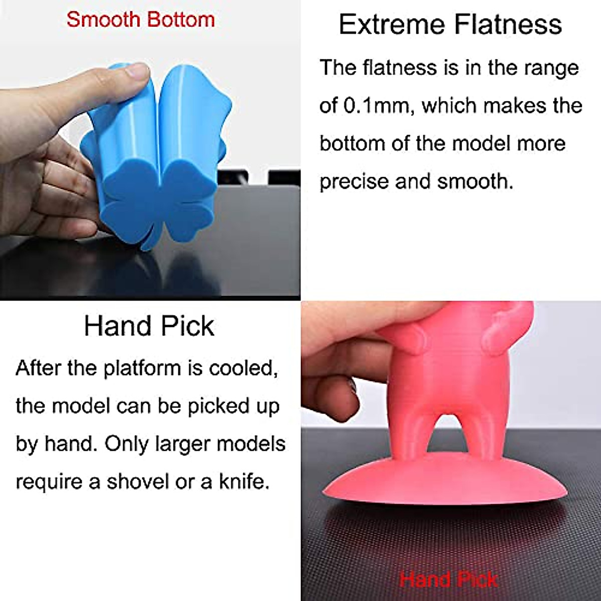 Glass Build Plate Tempered Glass Bed Platform Carbon Silicon Glass Heated Bed Surface Build Plate for 3D Printer