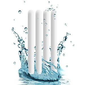 EBIEFLY 4X Diatomite Drying Stick Moisture Absorbing Stick Cleaning Water Absorption Rod Diatomaceous Earth Desiccant Home Kitchen, Clothing/Lab Supplies, White