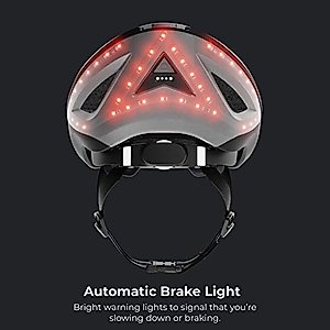 Lumos Kickstart Smart Bike Helmet | Front and Back LED Lights with Turn Signals | Electric Lime with MIPS