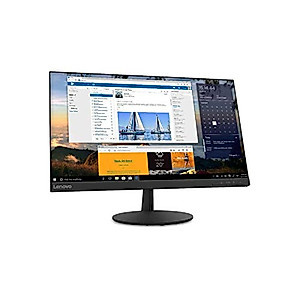 Lenovo L24q-30 23.8-inch QHD (2560 x 1440) LED Backlit IPS Monitor, FreeSync, Widescreen, 3-Side Narrow Bezels, 75Hz, 4ms, HDMI, DP, Title, VESA Mount