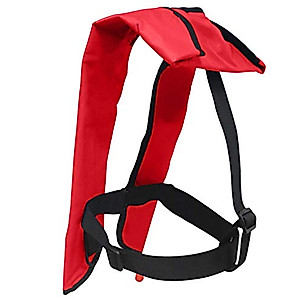 Eyson Inflatable Life Jacket Life Vest Basic Automatic/Manual (7091 Red Auto)