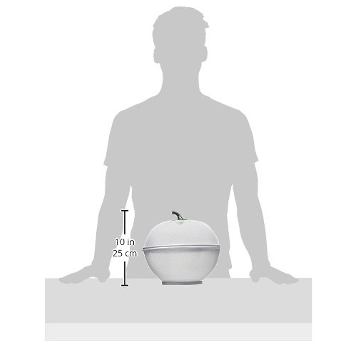 Uniware® 2203 Apple Net Fruit Basket with plastic Coating, 10.5 Inch, White