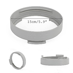 N/D 5.9 Inch/6 Inch Portable Air Conditioner Exhaust Hose Coupler, Window Adapter Tube Connector Air Conditioning Exhaust Pipe Air Hood Baffle Plate Mobile Air Conditioning Accessories,150 cm