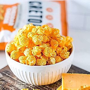 G.H. Cretors’ Cheddar Cheese Popcorn – Savory Gourmet Cheese Corn in Convenient Individual Bags, 6.5 Oz (6 Pack)