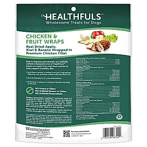 Healthfuls Chicken Wrapped Fruit Dog Treats, 16oz