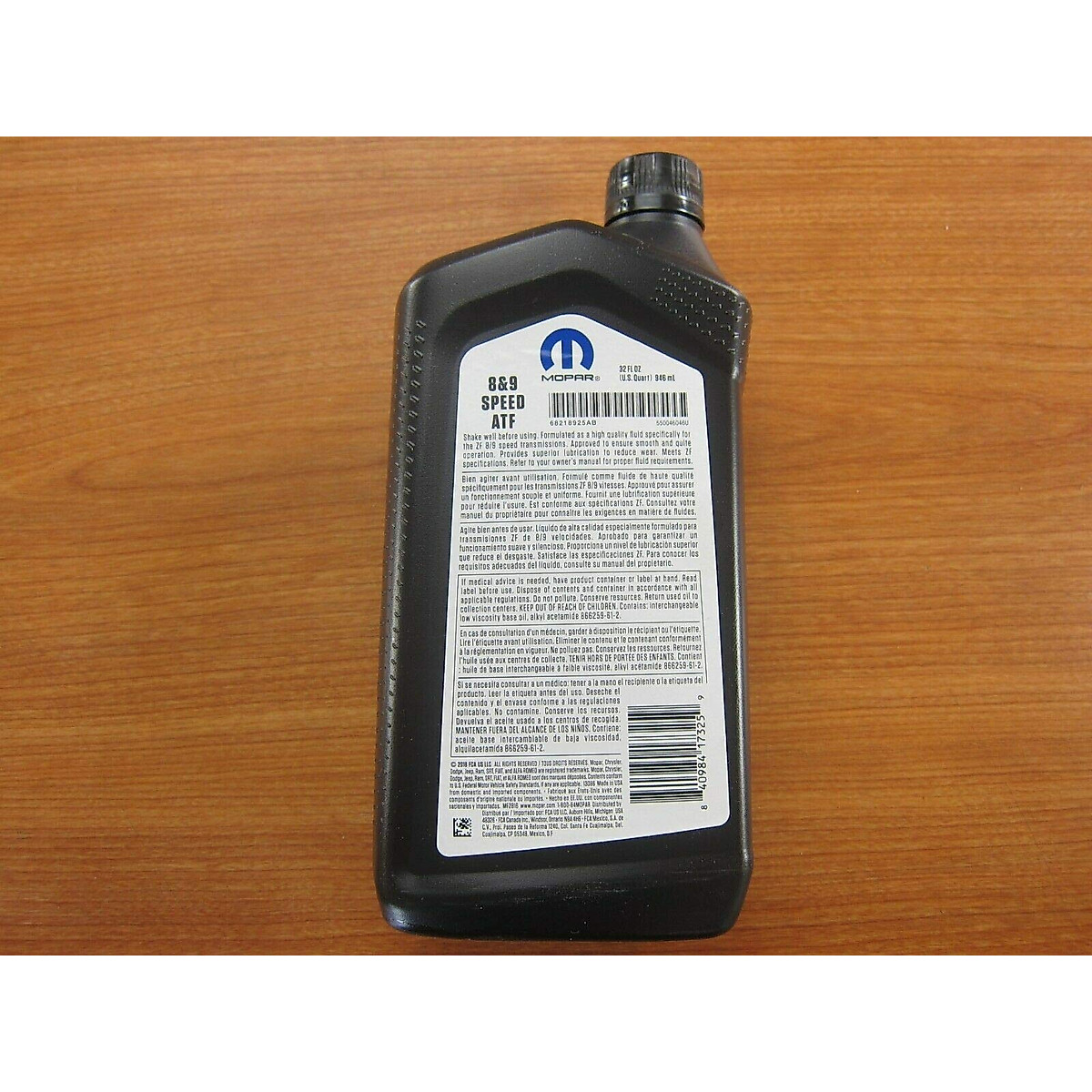 Mopar Chrysler Dodge Jeep Ram 8 and 9 Speed Automatic Transmission Fluid New 7 Quarts