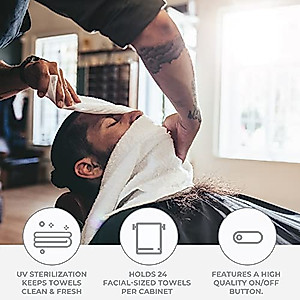 ForPro Expert Double Hot Towel Warmer, 46L Extra Large Capacity, Holds 48 Towels, Rust Resistant Towel Heater with Stainless Steel Racks, 25.5” H x 17.75” W x 11” D, Black