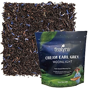 Tealyra - Cream Earl Grey - Classic Black Loose Leaf Tea - Citrusy with Vannilla Flavor - Fresh Award Winning Tea - Medium Caffeine - All Natural Ingredients - 200g (7-ounce)