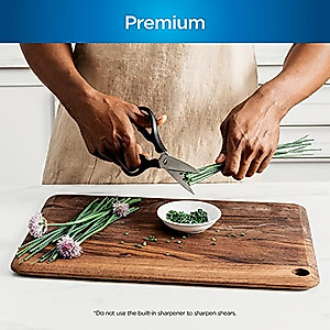 Ninja K32012 Foodi NeverDull Premium Knife System, 12 Piece Knife Block Set with Built-in Sharpener, German Stainless Steel Knives, Black