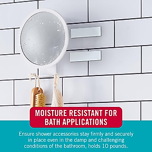 VELCRO Brand Industrial Fasteners Low Profile Thin Design | Professional Grade Heavy Duty Strength Holds up to 10 lbs on Smooth Surfaces | Indoor Outdoor Use, 10ft x 1in, White