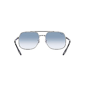 Ray-Ban RB3699 Square Sunglasses, Gunmetal/Clear Blue Gradient, 59 mm