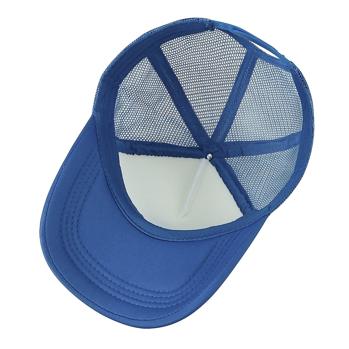 EIKOU Gravity Falls Mabel's Hat Pink Dipper's Hat Pink Dipper Aqua Blue Pine Hat Embroidered【Come with The Necklace】 (Blue)