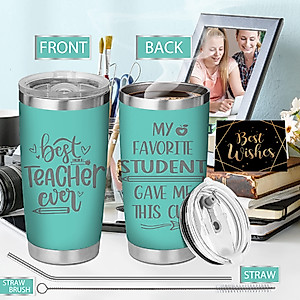 Hexagram Teacher Appreciation Gifts, Teacher Gifts for Women 20 oz Tumbler, Gifts for Teachers, End of Year Teacher Gift, 18/8 Stainless Steel Mug, Teacher Gifts, Teacher Retirement Gifts for Women