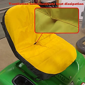 Riding Lawn Mower Seat Cover Skyour Waterproof Tractor Seat Covers Compatible with John Deere/ Kubota/ Craftsman/ Cub Cadet Mower, Universal Lawn Mowers Tractors Seats Covers up to 14" High