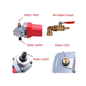 HaTur Wet Polisher 860W/110V Wet Buffer with 4'' Diamond Polishing Pad Low-noise Stone Polisher Variable Speed Buffing Machine for Concrete, Marble, Granite, Ceramic Tile