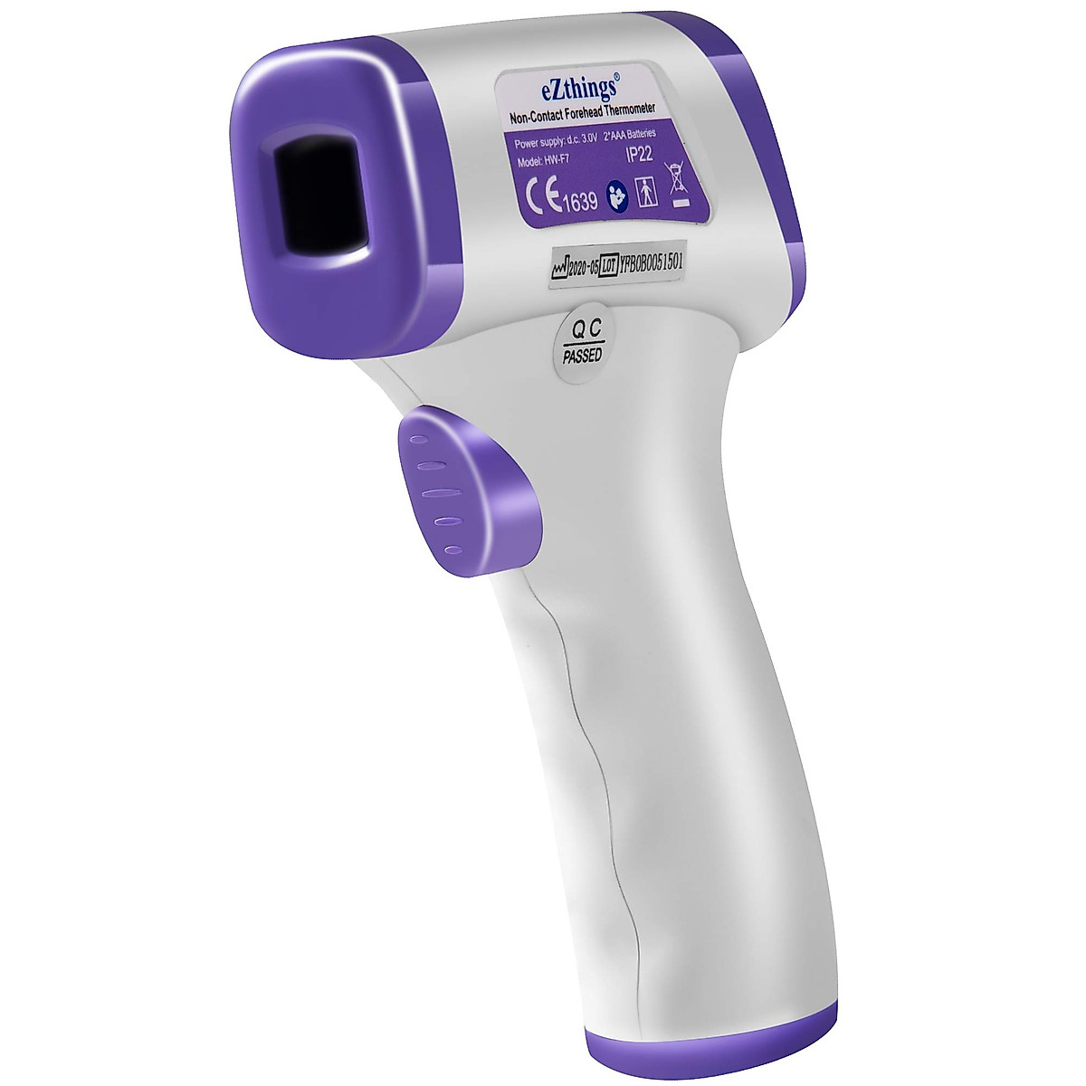 eZthings Thermometer Heavy Duty Infrared Forehead Non-Contact for Medical Offices, Hospitals, Physicians