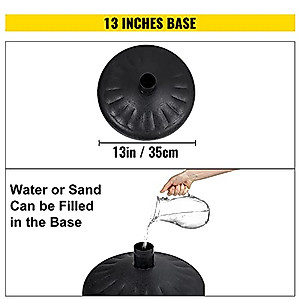 VEVOR Plastic Stanchion, 6pcs Chain Stanchion, Outdoor Stanchion w/ 6x39.5inch Long Chains, PE Plastic Crowd Control Barrier for Warning/Crowd Control at Restaurant, Supermarket, Exhibition, City Mall