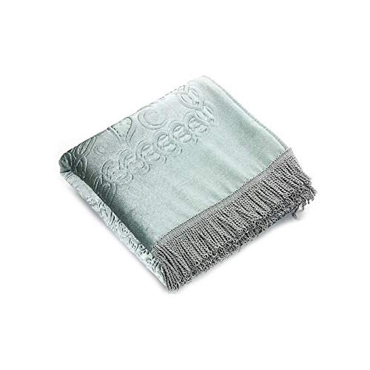 Luxury Silky Velvet Muslim Prayer Rug | Janamaz | Sajadah | Soft Islamic Prayer Rug | Islamic Ramadan Eid Gifts | Prayer Carpet Mat, Blue