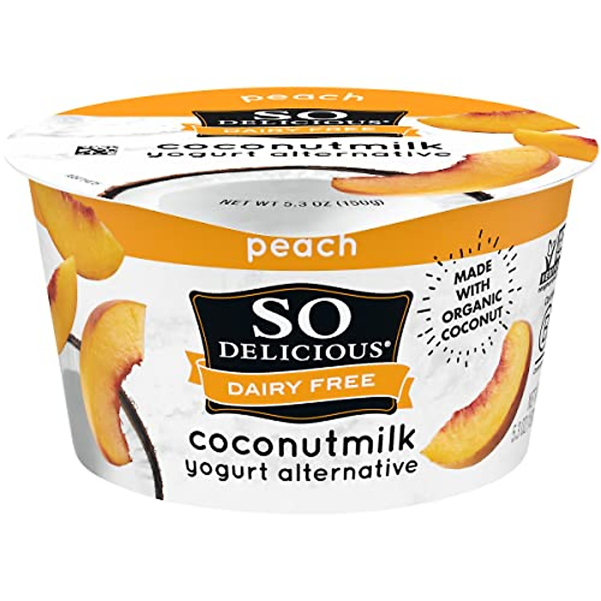 So Delicious, Peach Coconut Milk Yogurt, 5.3 Ounce