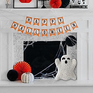 GTHFINE Ghost Pillow Halloween, Cute Halloween Pillows, Halloween Throw Pillows Decorative Spooky Pillows, Cute Ghost Shaped Plush Pillow, for Halloween Home Party Decor Gift (A, 11.8in)