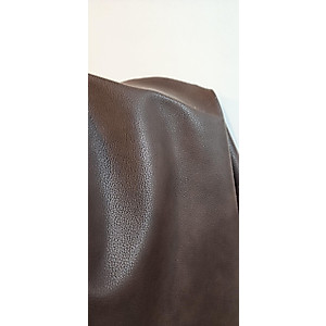 NAT Leathers | Pebblegrain Vegan Leather PU (Peta Approved Vegan) | 1 Yard (36 inch x 54 inch) Cut by Yard | Synthetic Pleather 0.9 mm Upholstery | 36"x54" (Cacao Brown)