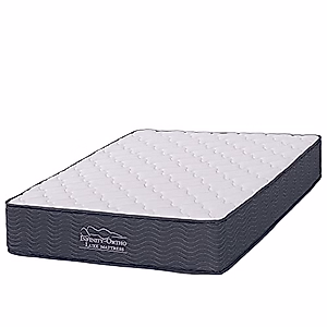 Novezza Home Bamboo 10" Inch Certified Independently & Individually Wrapped Pocketed Encased Coil Pocket Spring Hybrid Mattress/Bed-in-a-Box/CertiPUR-US Certified Foam, Full,White