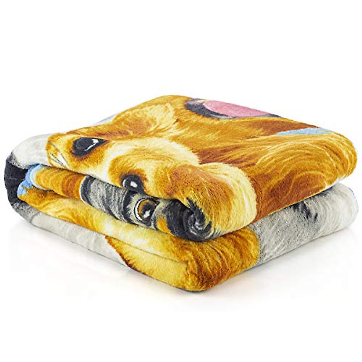 Dogs Selfie Super Soft Plush Fleece Throw Blanket & Puppy Collage Super Soft 50" x 60" Plush Fleece Throw Blanket by Jenny Newland