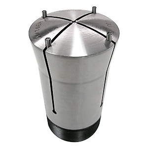 Lyndex 360-001S 3J Steel Emergency Collet, 1/16" Pilot Hole, 3.75" Length, 2.20" Top Diameter, 2" Bottom Diameter