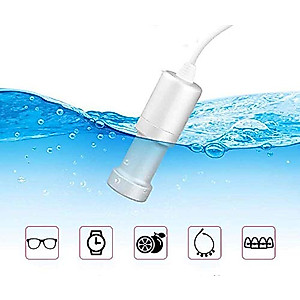 Portable Household Ultrasonic Cleaner PRO, Professional Mini Immersible Ultrasonic Cleaning Machine, Jewelry Cleaner for Cleaning Fruit, Glasses, Vegetable, Dentures, Jewelry, Underwear, Tableware