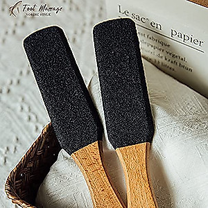 Foot File Callus Remover Foot Scrubber,Professional Pedicure Foot Rasp Removes Cracked Heels,Dead Skin,Corn,Hard Skin,Pumice Stone for Feet Scraper File Brush Tools for Wet and Dry Feet