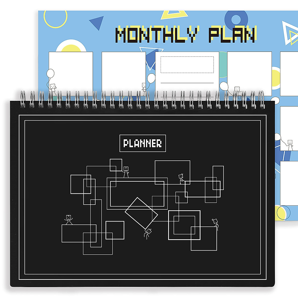 Planner 2023-2024 Work and Study Annual Plan Daily & Monthly Planner, Undated Time Management Notebook, Simple to Use, B5(6.93" x 9.84").