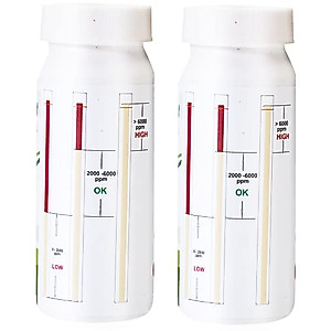 SuperCheck Pool and Spa Salt Test Strips for Sodium Chloride Level Testing, 0-6000 ppm, 2 Packs, Pool Salt Test Strips, Measure Chloride Ion Contents in Chloride Based Salt Solutions, Pool Salt Tester