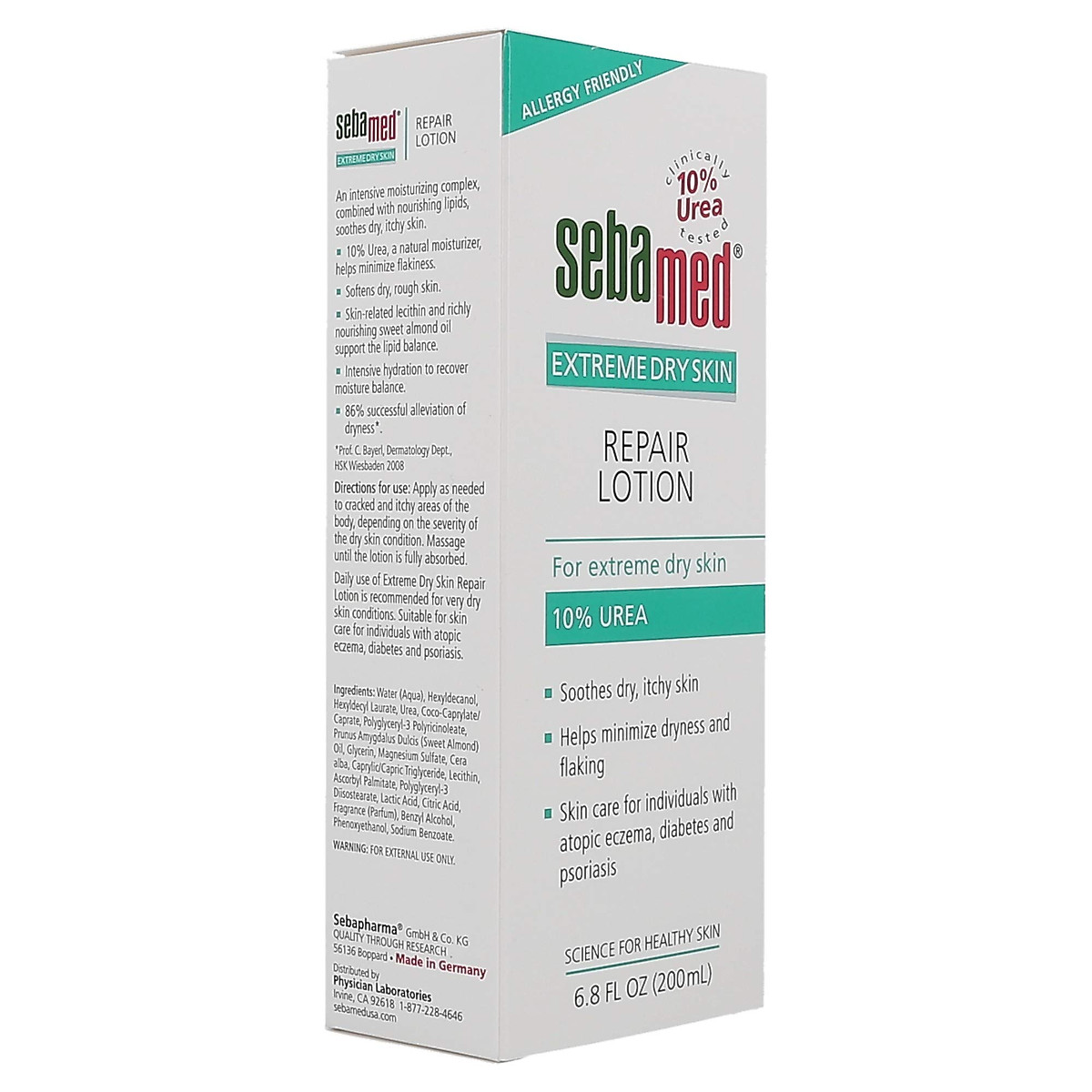 Sebamed Extreme Dry Skin Repair Advance Therapy Lotion with 10% Urea Perfect for Eczema Psoriasis Lotion Rough Dry Skin Moisturizer 6.8 Fluid Ounces