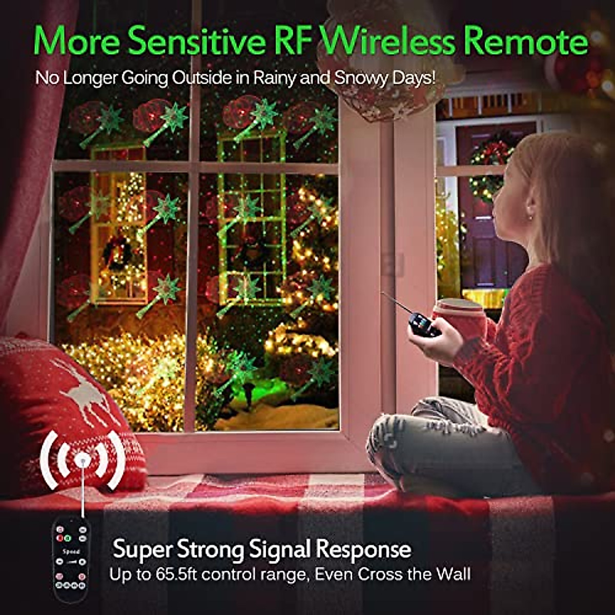 Lunhoo 16 Pattern Christmas Laser Lights Star Projector Party Lighting