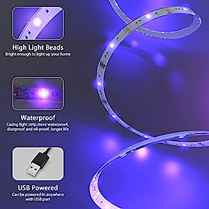 BASON LIGHTING LED TV Backlights with Camera,Side Illumination TV Lights Kit with Daul Control Modes,12.4ft Color Changing Rope Lights for 55-65 inch TV, Music Sync for Gaming Bedroom HDTV Mood Light.