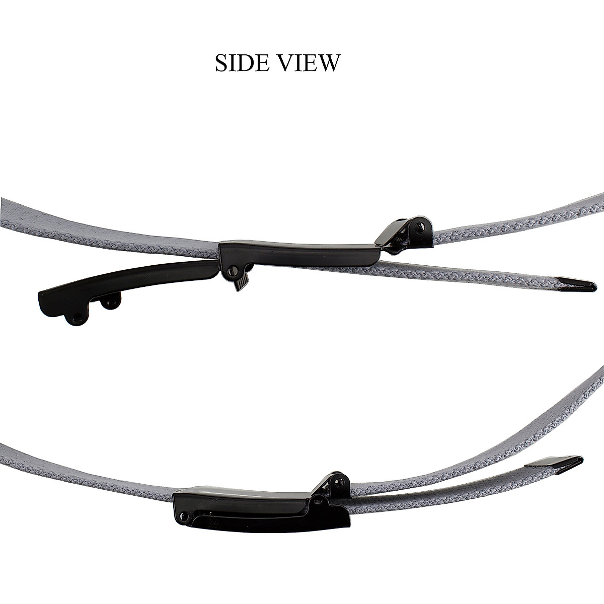 Gelante Fully Adjustable Canvas Web Belt with Black Flip Top Buckle 50'' Long 2053-Black