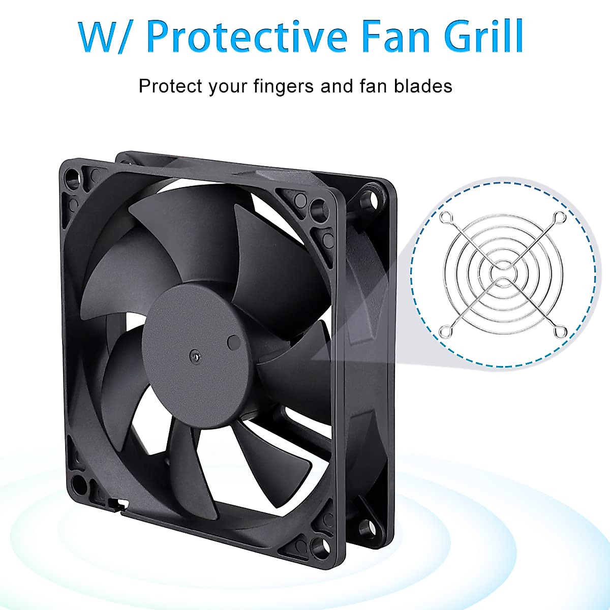 GDSTIME 80mm x 20mm Fan, 80mm 24V Dc Brushless Cooling Fan