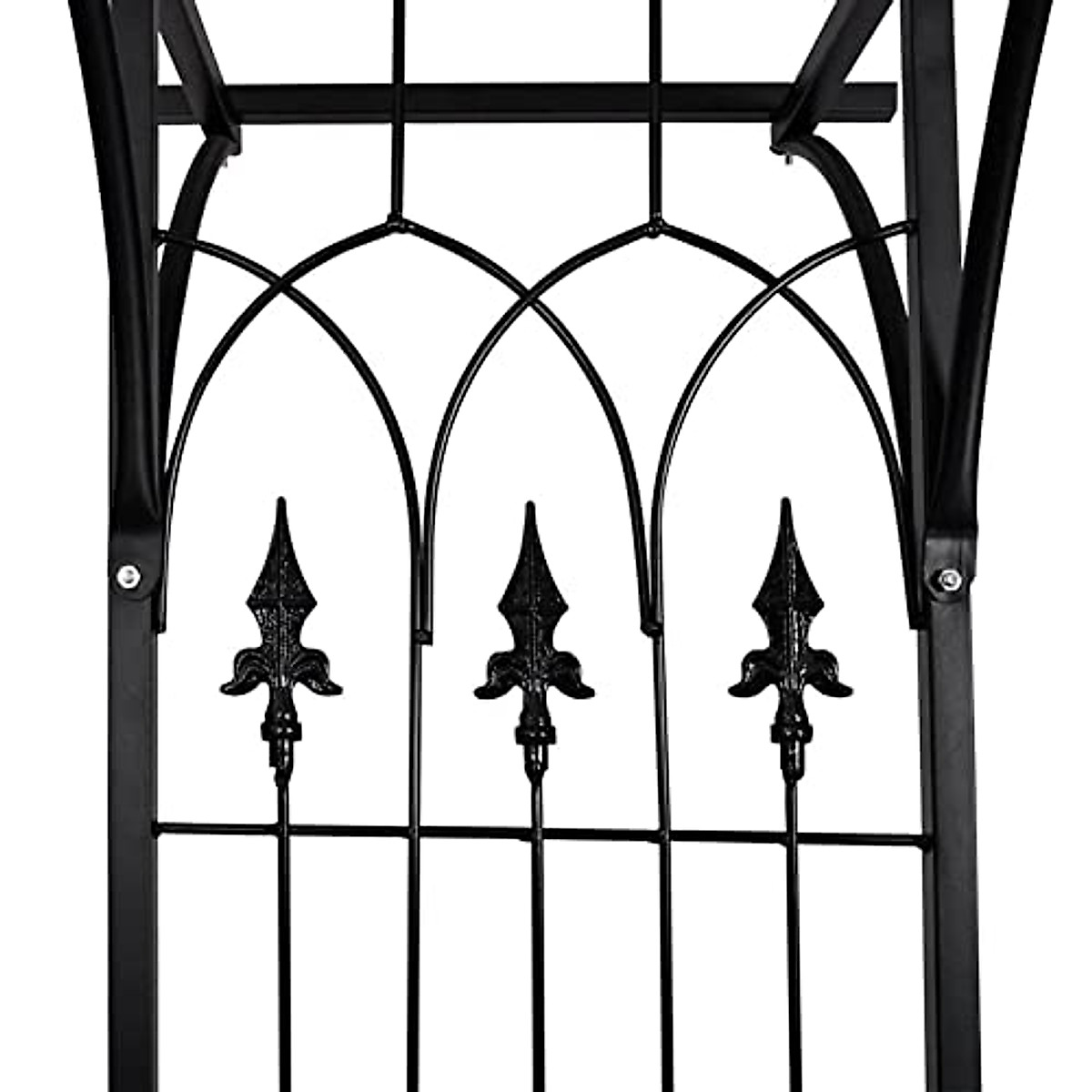 205×40×210cm Garden Arch Trellis Arbor Metal Tubular Frame Archway Support Rose Arbor,Wedding Pergola Gazebo