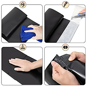 YOUSTOO Pond Liner Seam Tape - 32.8 Ft Self Adhesive Sticky Double-Sided Pond Liners Repair Kit, Waterproof Pond Seal Tape Cover Strip for Hole Repairing & Splicing of Pond Impermeable Films