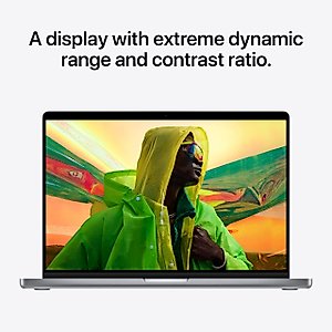 (CTO) Apple 14-in MacBook Pro M1 Max 10-core CPU 24-core GPU chip - 512GB SSD 32GB Space Gray (Fall 2021) - Z15G001WE